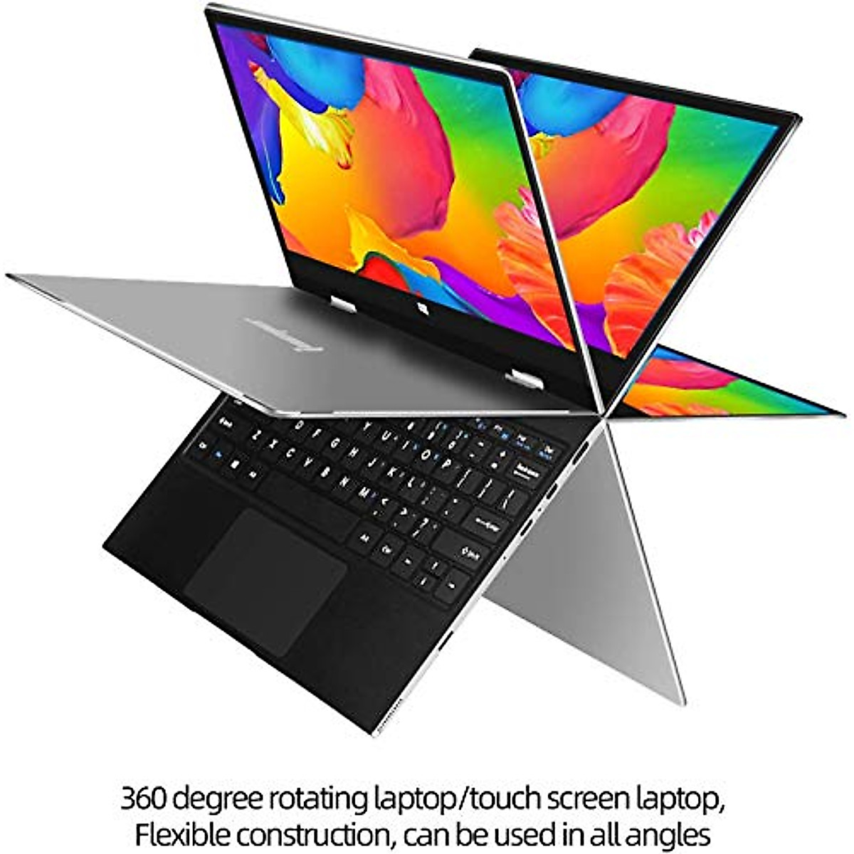 Jumper 11.6 inch Full HD Touchscreen Laptop 6GB RAM, 128GB eMMC 360 Degree Convertible Tablet PC Windows 10 Ultrabook PC Intel Celeron Quad Core Processor