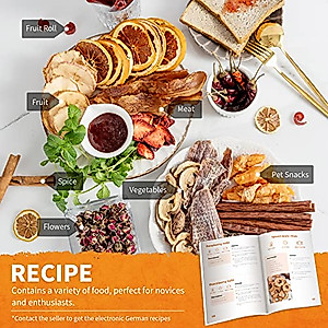 10 Trays Food Dehydrator, All Stainless Steel Dehydrator Food Dryer for Jerky, Meat, Herbs, Vegetable, and Fruit, 1000W Preserve Food Nutrition Professional Household Dryer (67 Recipes)