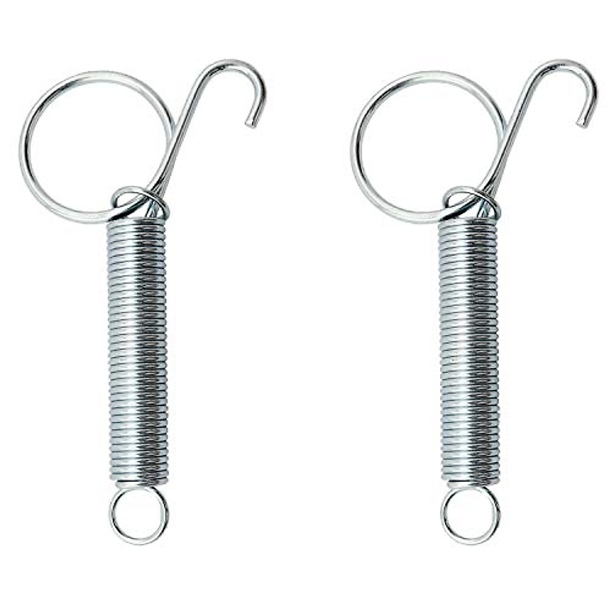 ZRM&E 2pcs 85mm Multifunctional Cage Door Spring Hook Metal Finger Spring Latch Hook for Fixing Pet Cage Door