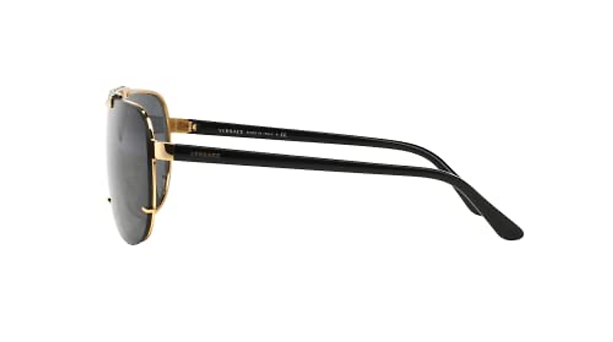Versace VE2140 Sunglasses – Elegant Black Gold Designer Eyewear