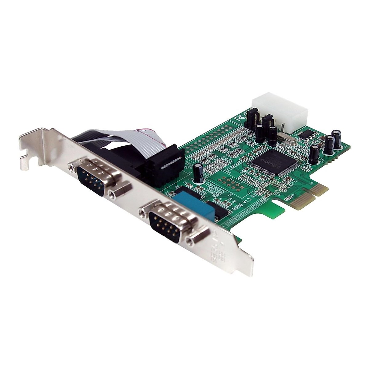 StarTech.com 2-Port PCI Express RS232 Serial Adapter Card, PCIe to Dual Serial DB9, Windows/Linux, TAA - Replaced by PEX2S553