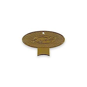Caviar Key Tin Opener - Caviar Accessory (Oval Gold, 2 x 1)