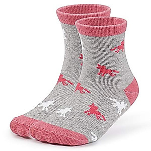 Evercute Toddler Girls Grip Socks 12 Pack Boys Non Slip Socks for Kids Anti Skid