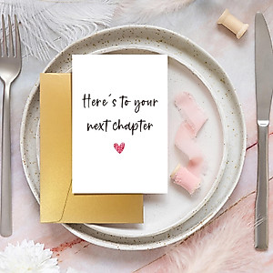 Spercy New Chapter Good Luck Card, New Job Congratulation Card, Leaving Job Gift for Colleague, Coworker Leaving Card, Retirement Card