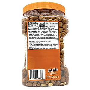 P-Nuttles Butter Toffee Covered Peanuts,Sweet Salty Snack, Toffee Peanuts,Toffee Nuts, 44 Ounce Jar Made in the USA, Kosher, Peanuts Sweet, Party Snack, Nuts Gift, Peanuts Bulk, Sweet Snack