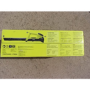 Ryobi ONE+ 90 MPH 200 CFM 18-Volt Lithium-Ion Heavy Duty Durable Cordless Leaf Blower - 2.0 Ah Battery and Charger Included, Compact, Lightweight Design Ideal For Use On Hard Surfaces