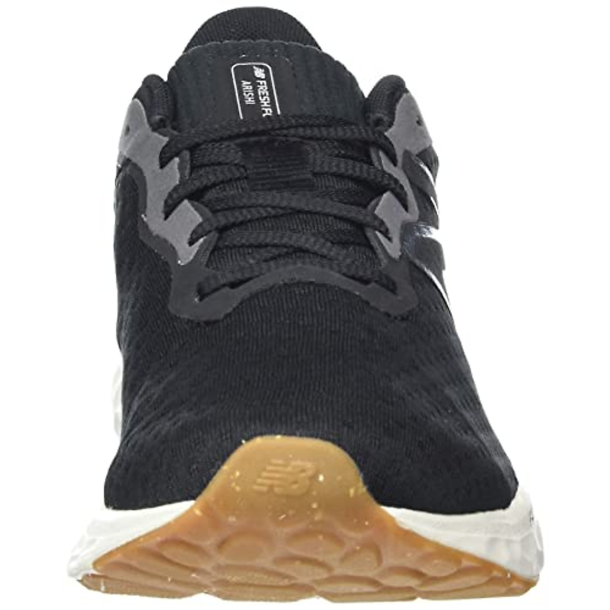 New Balance Women's Fresh Foam Arishi V4 Running Shoe, Black/Light Gold Metallic/Gum 2, 8 Wide