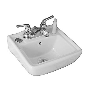 Small Wall Mount Bathroom Sink 12.4"x11" White
