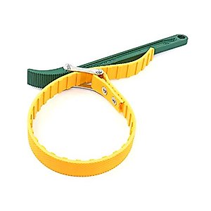QWORK 12" Belt Strap Wrench, Multi-Purpose Adjustable Strap Oil Filter Strap Opener Wrench with 23" Capacity Adjustable Strap
