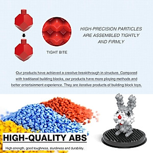 KADELE Easter Bunny Animals Toy Building Sets，Extremely Creative and Challenging STEM Building Toys,Educational Toys for Boys and Girls Ages 8 and Up(80 Pieces)