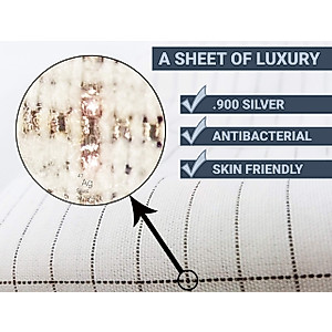 Earthing Half Sheet, Grounding Sheets for Earthing, Earthing Mat, Grounding Kit | Including Grounding Cord + 2 Suspenders | Earthing Sheet, Grounding Mat Earthing