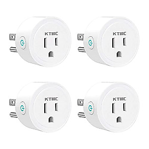 Smart plug 4 Packs, KTMC Mini Wifi Outlet Compatible with Alexa, Google Home, No Hub Required, Remote Control Your Home Appliances from Anywhere, ETL Certified