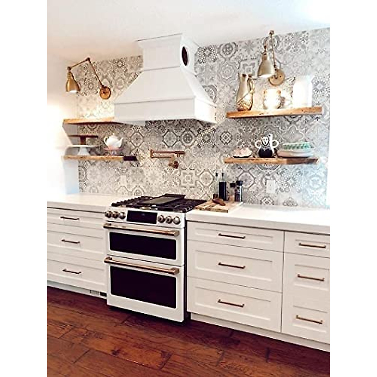 Live Edge Floating Shelf - Brackets Included - Width 9"-12" inches (Walnut, 48 inches)