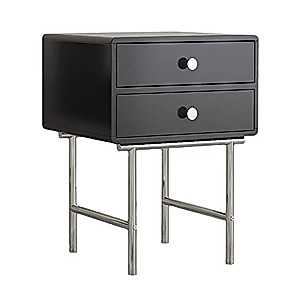 HIGOH Bedside Table Nightstand Simple Modern Coffee Table Side Table Storage Cabinet Apartment Cabinet