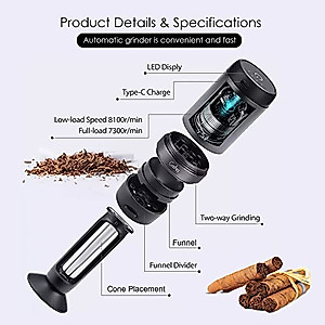 GOCHA Gadgets, Roll Filler Machine Smart Herb & Spice Grinder, Filler for Pre-Rolled Rolling Papers – Thunder Grinder Filling Machine