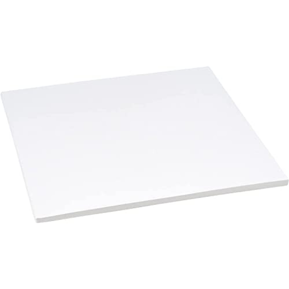 DecoPac Square Cake Drum, Foil Covered Cake Drum, Sturdy Half Inch Thick, Pack of 5, White - 18 Inch