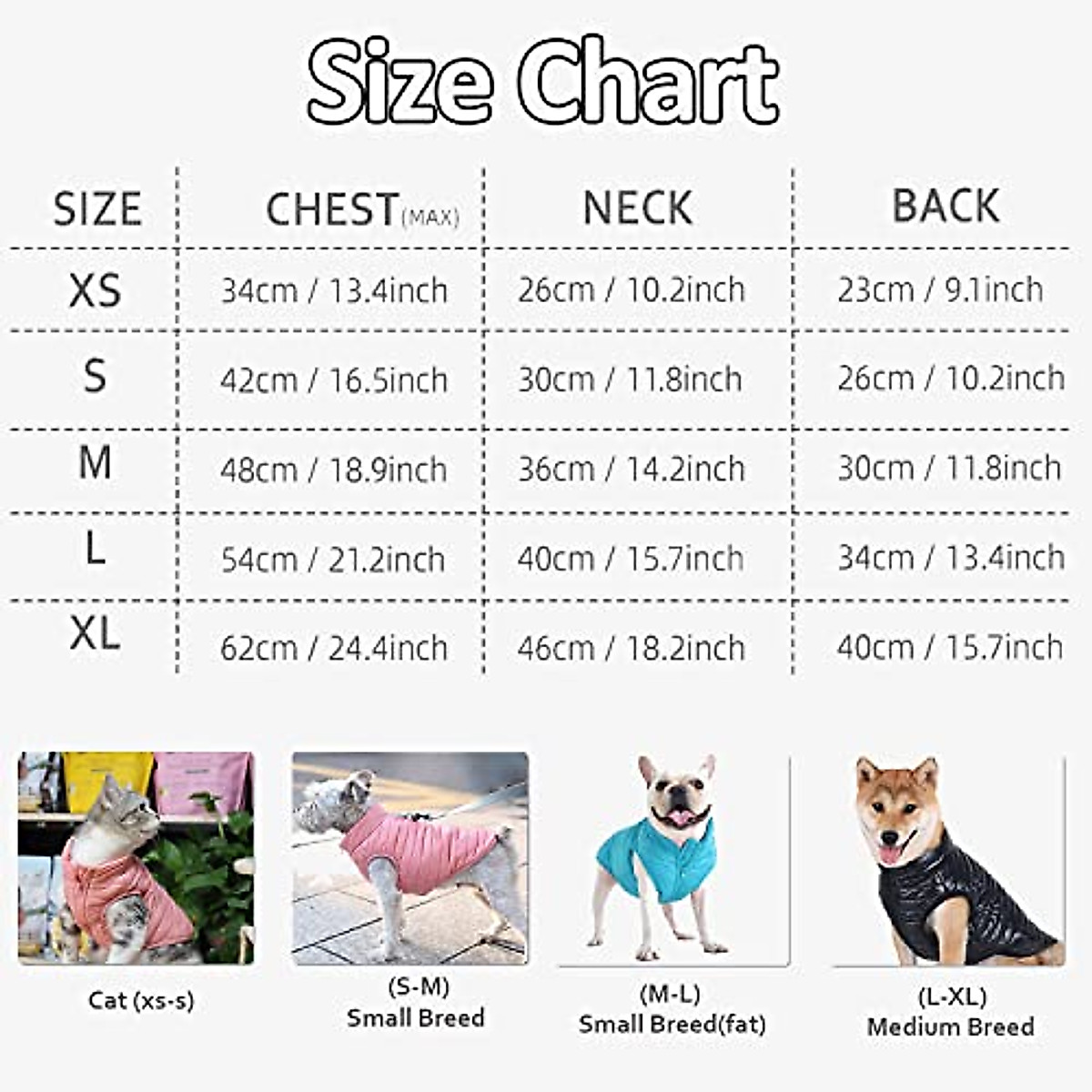 Harikaji Dog Winter Coat with D Ring,Super Light Small Dogs Warm Coat Zip Waterproof Pet Cat Warm Jacket Vest Apparel for Small Medium Dogs(Pink,L)