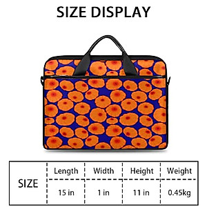 Pumpkin Thanksgiving Laptop Computer Bag Waterproof Shoulder Messenger Bag 13-15 inch Durable Laptop Tote Bag with Shoulder Strap Handle Lightweight Crossbody Briefcase