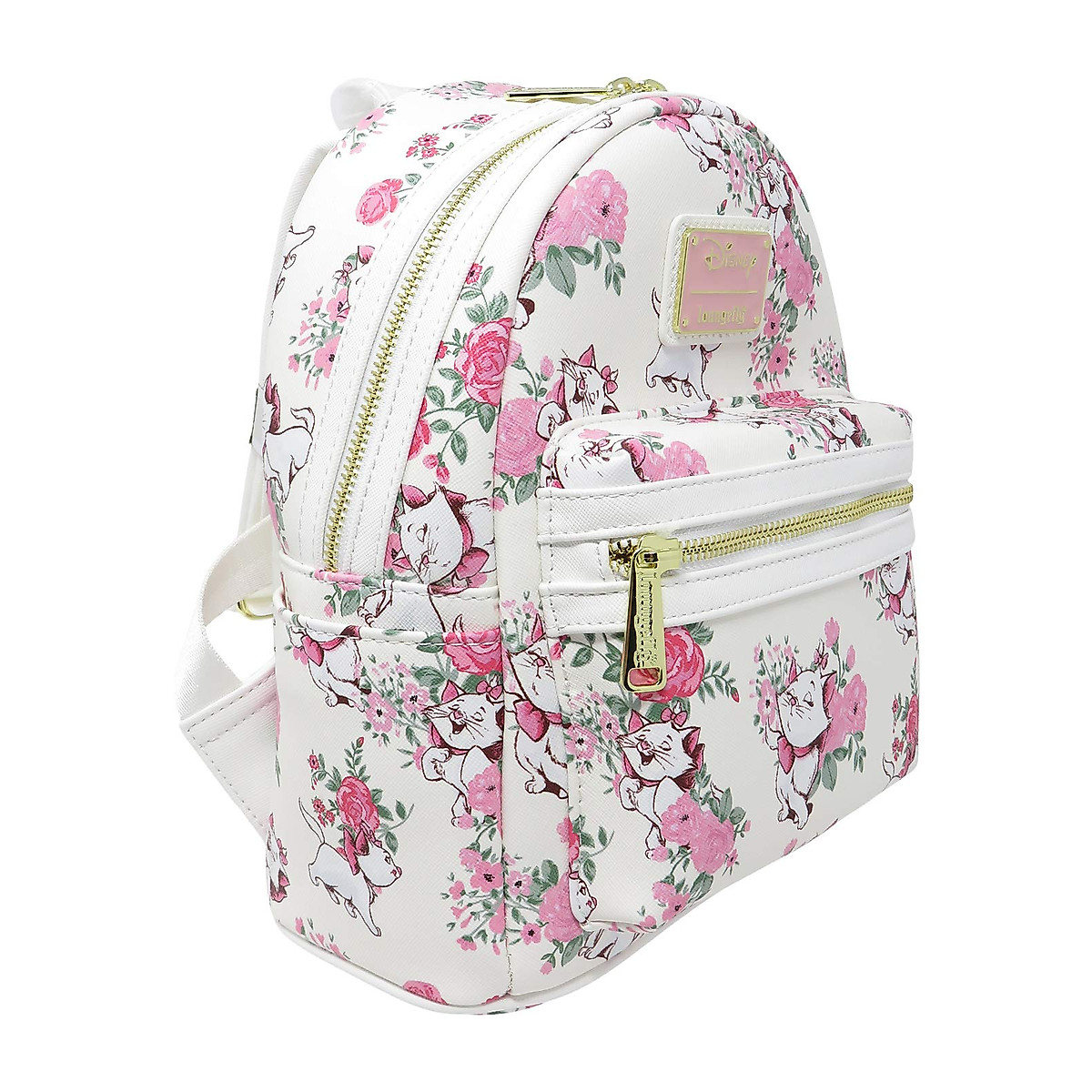 Loungefly Disney The Aristocats Marie Floral Allover-Print Mini Backpack WDBK0335