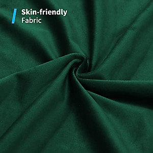 Mjkone King/Queen/Full Size Bed Frame| Fabric Padded Bedroom Furniture| Upholstered Bed Frame with Velvet Tufted Headboard Green/Dark Grey/Light Grey