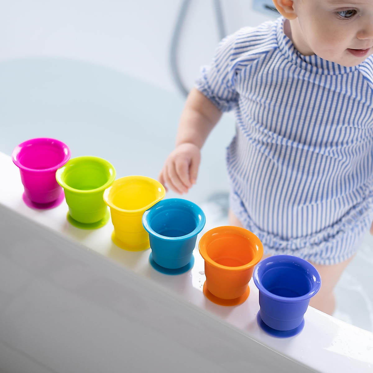 Fat Brain Toys Suction Kupz - Creative Tactile Learning Toy for Babies & Toddlers