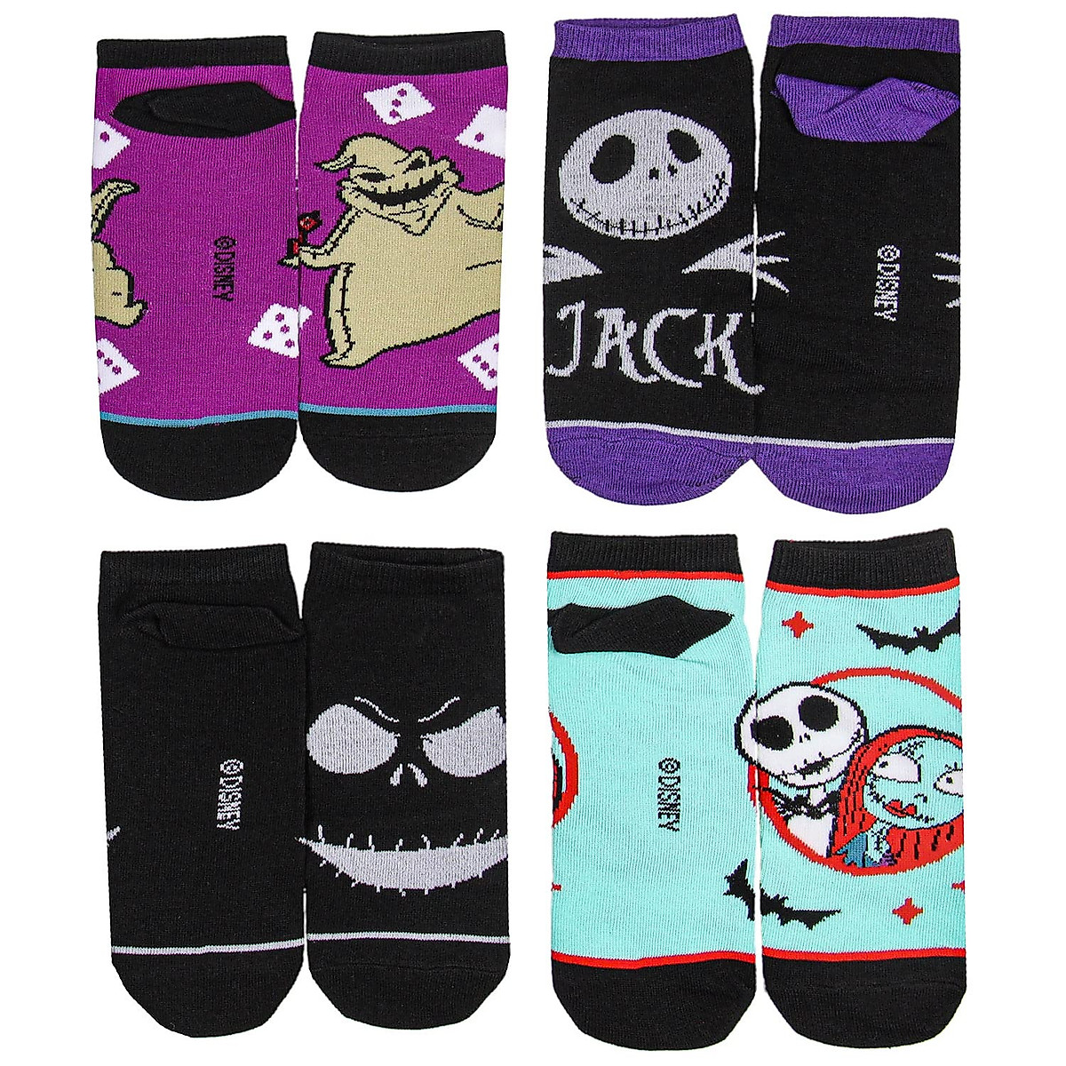Disney Nightmare Before Christmas 12 Days of Socks Ankle and Crew Character Designs 12 Pair Socks Box Set