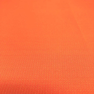 Ottertex Polyester Ripstop Fabric PU Coated 200 Denier 8.7oz 59/61" Wide Waterproof Tent Water Repellent Dustproof Airtight Inflatable Flag Tarp Cover Excellent Fabric for Kites (1 Yard, Orange)