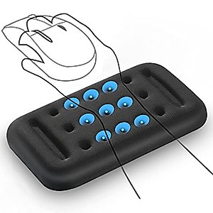 Wrist Rest for Mouse, Mouse Wrist Rest, Lekvey Mouse Pad Wrist Support, Ergonomic Memory Foam Gel Wrist Rest with Massage Holes, Pain Relief Mouse Wrist Cushion for Laptop, Office, Gaming, Black