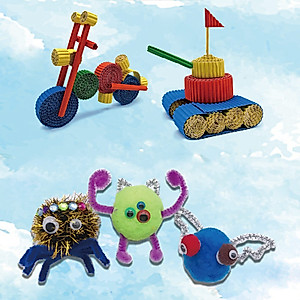 Darnassus 2000+ Craft Kit Library, Crafts Vault Supplies, Arts & Crafts Kit, Crafting Set Kits, Science Kits & Toys, Creative Set, Mega Art & Craft Materials Kit Box for Kids Ages 6-12 Gift