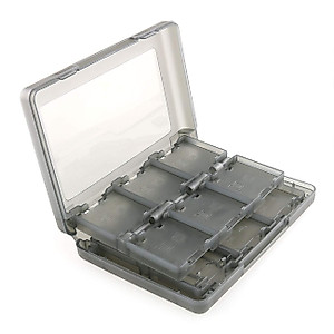 E-outstanding Memory Card Holder Black Plastic 28 in 1 Game Memory Card Case Micro SD Holder for Nintendo 3DS / 3DS XL / 3DS LL / 3DS LL/DSi/DSi XL/DSi LL/DS/DS Lite / 2DS XL LL / 2DS