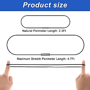 3 PCS Trash Can Rubber Bands, Trash Can Bands for 13 to 30 Gallon Trash Can Rubber Bands Set, Large Rubber Bands for Fixing and Tying Trash Cans in Kitchens, Bathrooms (Black, Blue, Green)