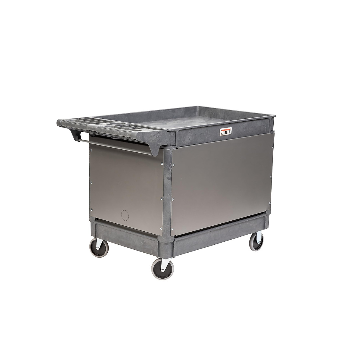 JET PUC-3725 Resin Utility Cart with JT1-126 LOAD-N-LOCK Security System