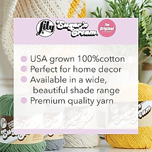 Lily Sugar 'N Cream Yarn, 2 Ounce, Faded Denim