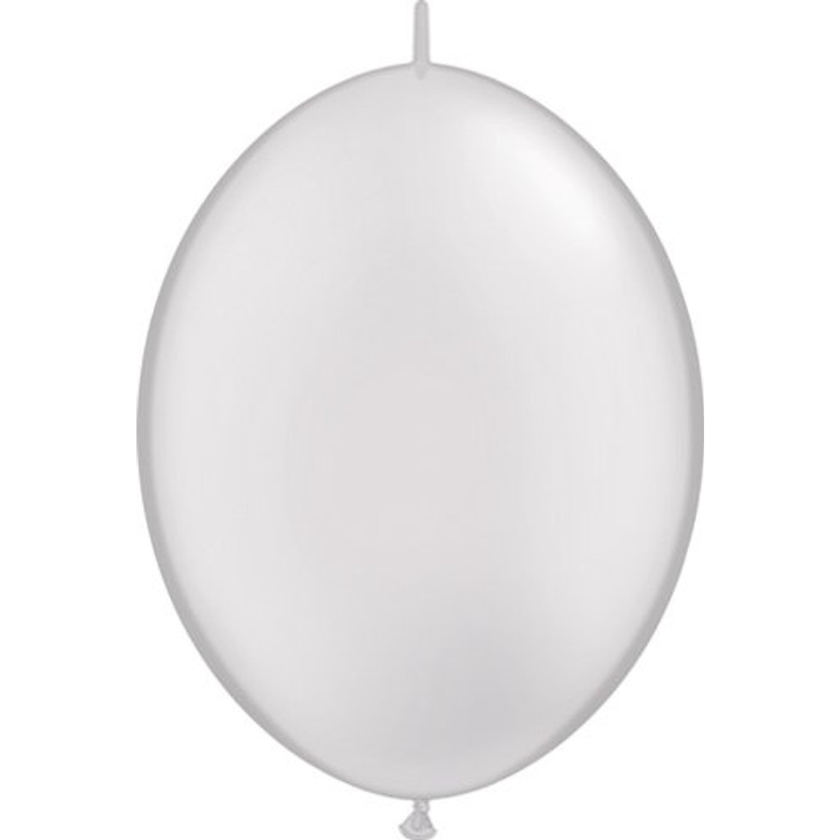 Qualatex 6" Quick Link Balloons, Pearl White - Bag of 50
