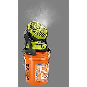RYOBI 18-Volt ONE+ Bucket Top Misting Fan Kit