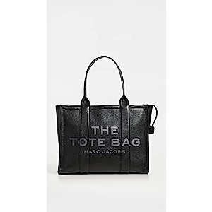 Marc Jacobs Women's The Leather Tote Bag, Black, One Size