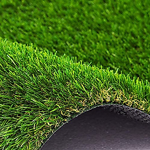 AYOHA 3 FT x 8 FT Artificial Grass, Realistic Fake Grass Deluxe Synthetic Turf Thick Lawn Pet Turf, Indoor/Outdoor Landscape, Easy to Clean with Drain Holes, Non-Toxic, High Density, 35mm