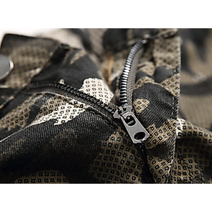 DANT BULUN Men's Fashion Casual Printed Jeans Stretch Skinny Denim Jogger Pants (30,1553-4)