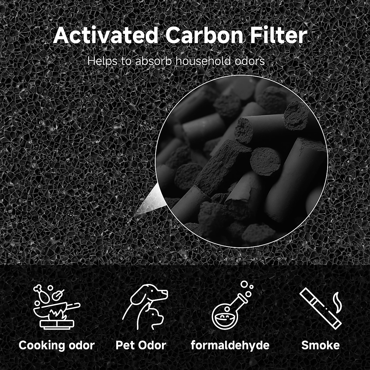 2 Pack AC400 Replacement Filter Compatible with Purivortex AC400 Air Cleaner Purifier, 3-in-1 H13 True HEPA Technology High Efficiency, White