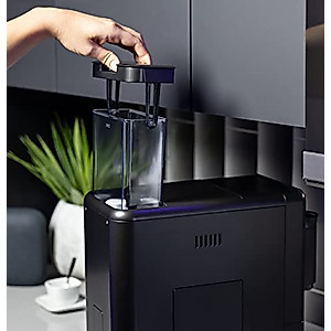 GE Profile Automatic Espresso Machine | Brew in Less Than 90 Seconds | 20 Bar Pump Pressure for Balanced Extraction | Five Adjustable Grind Size Levels | WiFi Connected for Drink Customization | Black