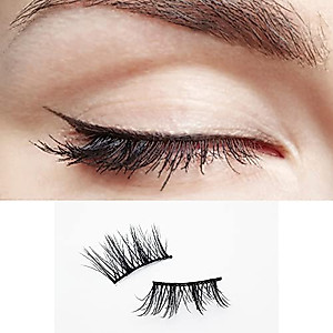 DAODER False Eyelashes Half Lashes Wispy Cat Eye Faux 3D Mink Lashes Natural Look Soft Handmade Wispies 7-15mm Eye Lashes For Eye Makeup 5 Pairs (Half Lashes 04)