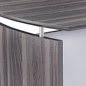 Mayline Medina Home Office Desk, 72 in, Gray Steel