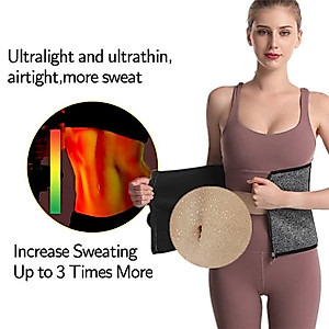 DDFS Workout Corset Sweat Waist Corset Trainer Wrap Seamless Sports Colombian Waist Trainer for Women Black 2XL