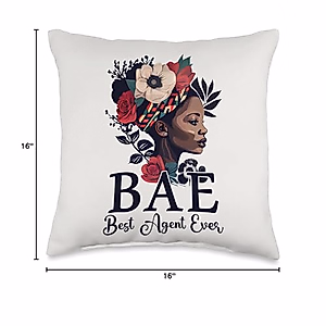 Dope Black Agent BAE Best Agent Ever Throw Pillow