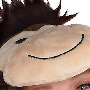 Amscan Monkey Hooded Zipster - Adult S/M, 1 Pc, Brown