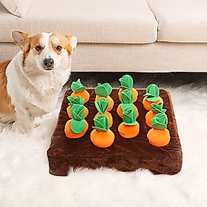 Soft Realistic Vegetable For Creative Pet Plush Toy Stuffed Plant Carrot Interactive Dog Toy Sniff Hide Food Toy For Kit Dog Chew Toy For Large Dogs Dog Chew Toy Pack For Aggressive Chewers Dog Chew