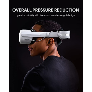Aubika Head Strap with Battery for Meta/Oculus Quest 2, Extend Playtime&Counter Balance&Fast Charging, Adjustable Elite Strap Replacement Accessories