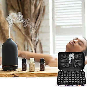 PAIYULE Essential Oils Storage Hold 70 Bottles - Carrying Hard shell Organizer Case for Artnaturals/for Young Living/for Radha/for Doterra Aromatherapy Essential Oils 5ml, 10ml, 15ml - Lavender