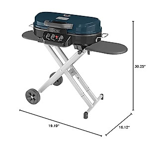 Coleman RoadTrip 285 Portable Stand-Up Propane Grill with 3 Adjustable Burners & Instastart Ignition, 20,000 BTUs of Power for Outdoor Cooking
