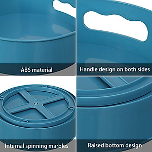 360° Rotating Multifunctional Turntable Spice Rack Organizer for Cabinet Kitchen Bathroom Countertop Pantry Storage with AntiSlip Design and Smart Storage, EcoFriendly Material